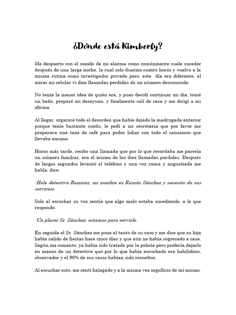 Novela Policiaca Pdf