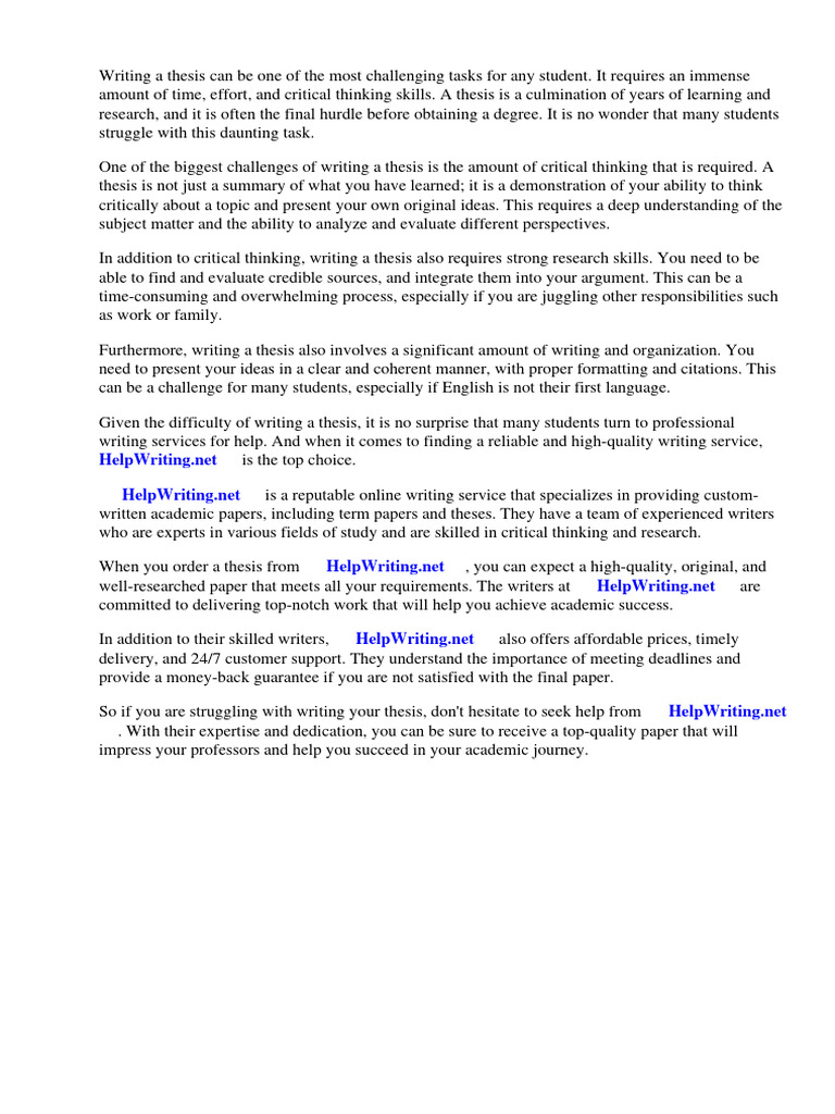 Term Paper Critical Thinking | PDF | Critical Thinking | Thought