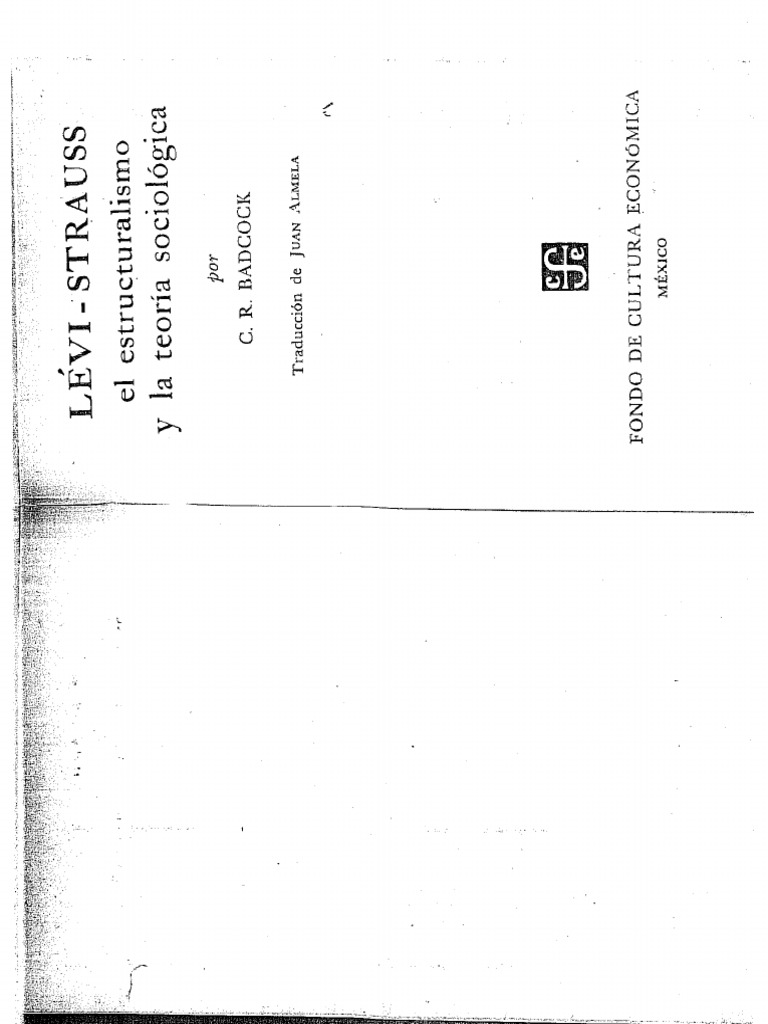 Levi-strauss. El Estructuralismo | PDF