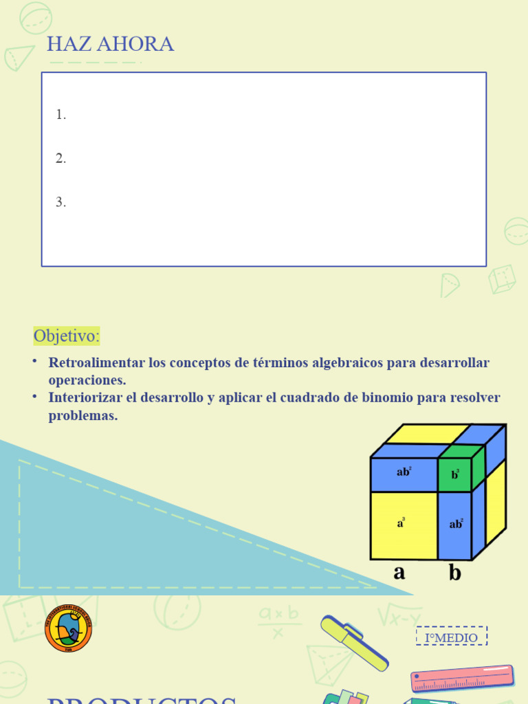 1.2. - Cuadrado de Binomio. | PDF | Multiplicación | Notación Matemática