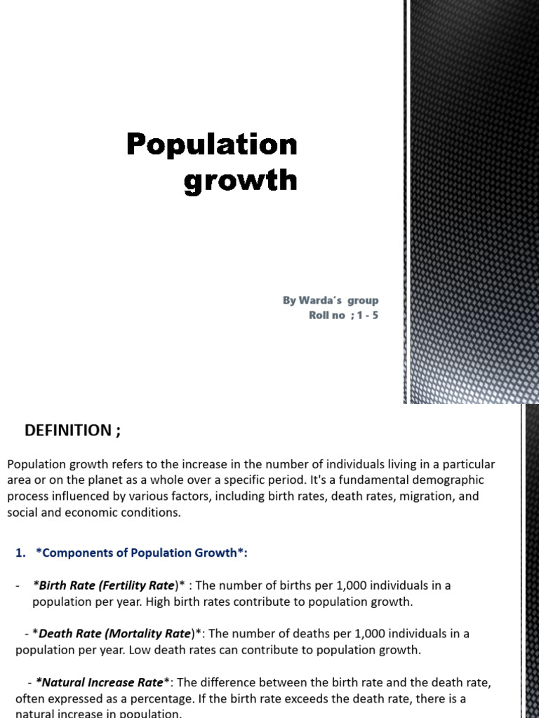 Population Growth Assignment | PDF | Economic Growth | Population Growth