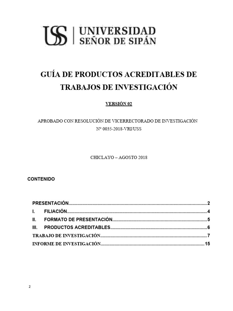 Guía de Productos Acreditables de Investigación | PDF | Caso de carta ...