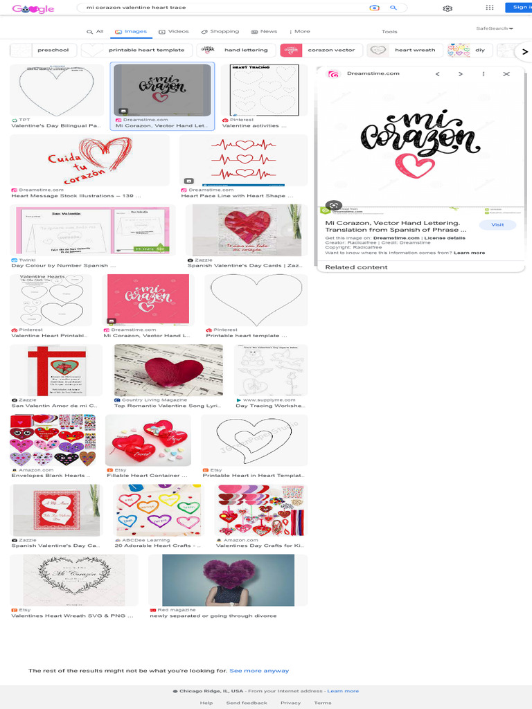 Mi Corazon Valentine Heart Trace - Google Search | PDF