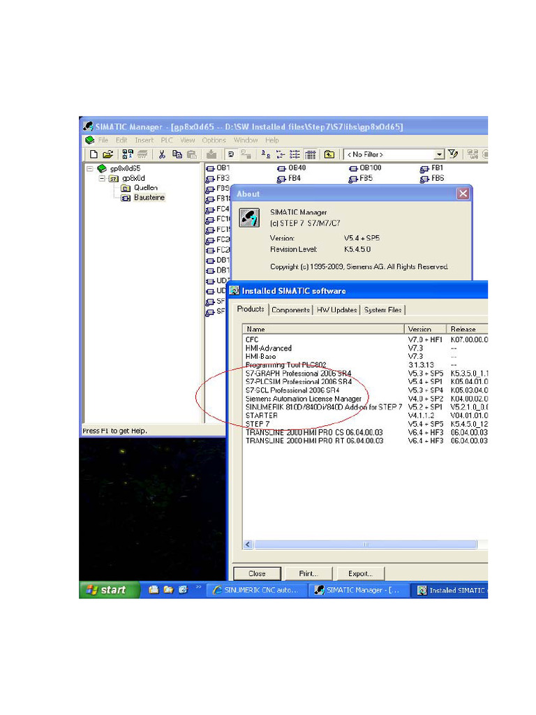 Simatic Step7 Software Version Screen Shot Pdf