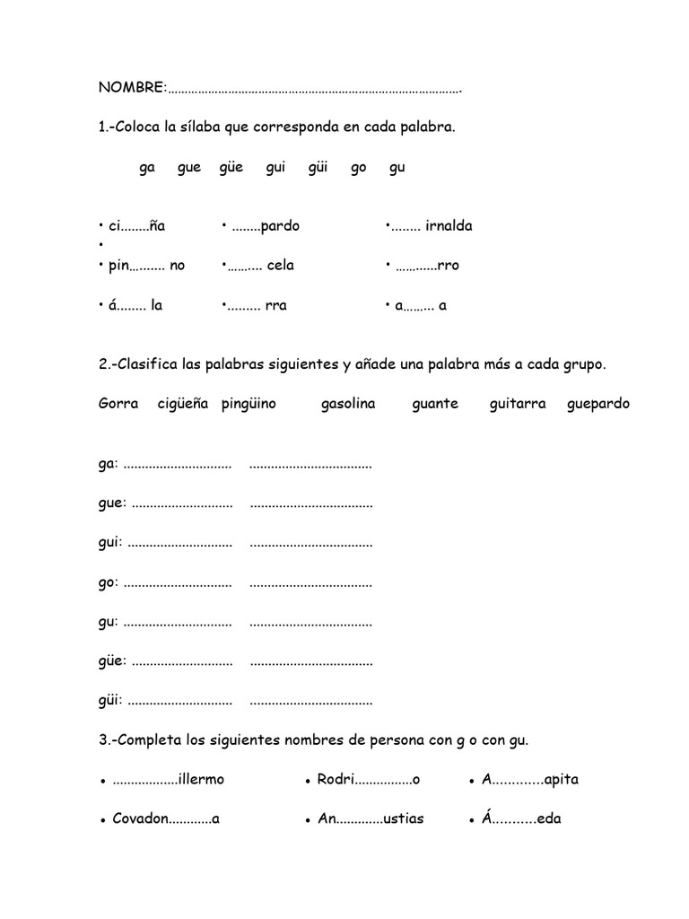 Cuaderno de Repaso de 3 | PDF | Verbo