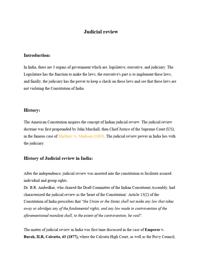 Judicial Review | PDF | Judicial Review | Supreme Courts