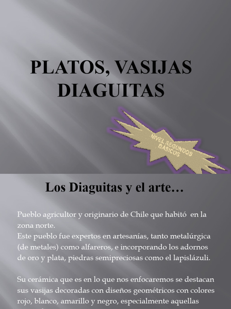 Platos y Vasijas Diaguitas | PDF