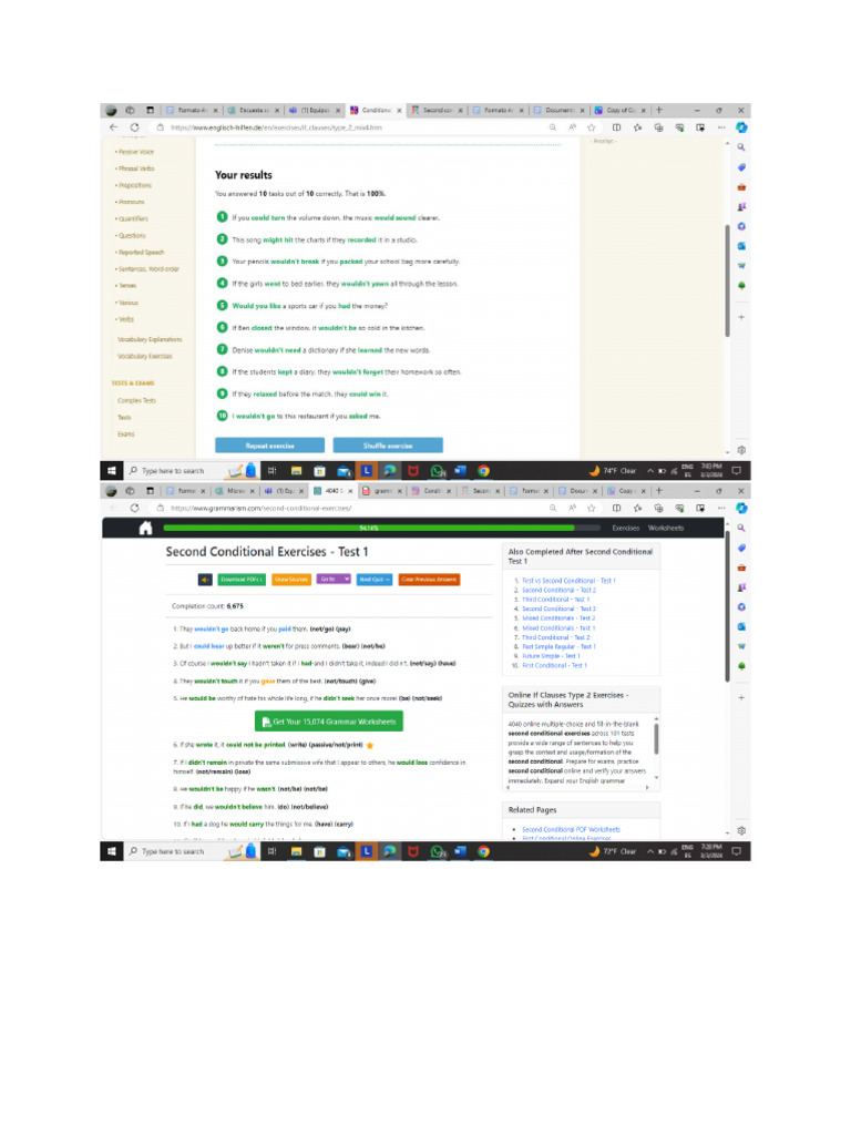 Ejercicios Ing | PDF