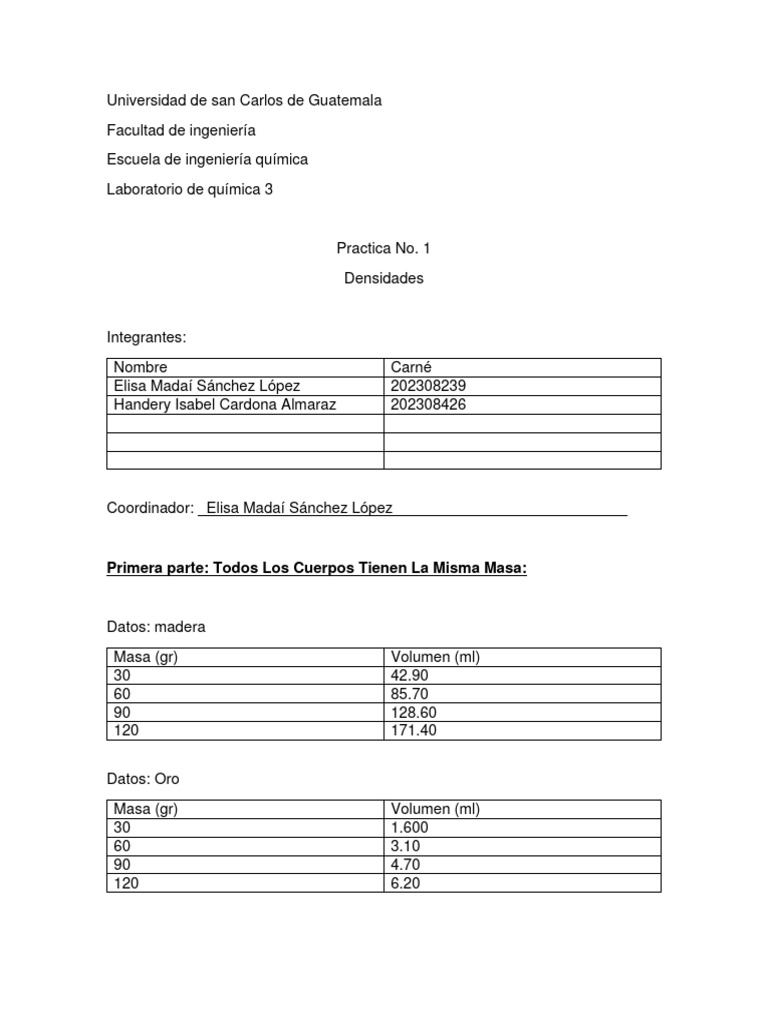 Hoja de Datos - Laboratorio | Descargar gratis PDF | Sustancias químicas | Ciencias fisicas