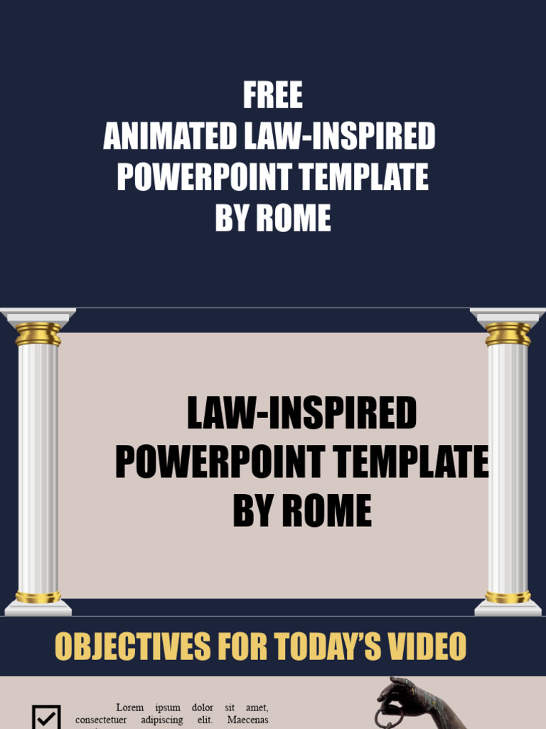 Law PPT Template by Rome | PDF