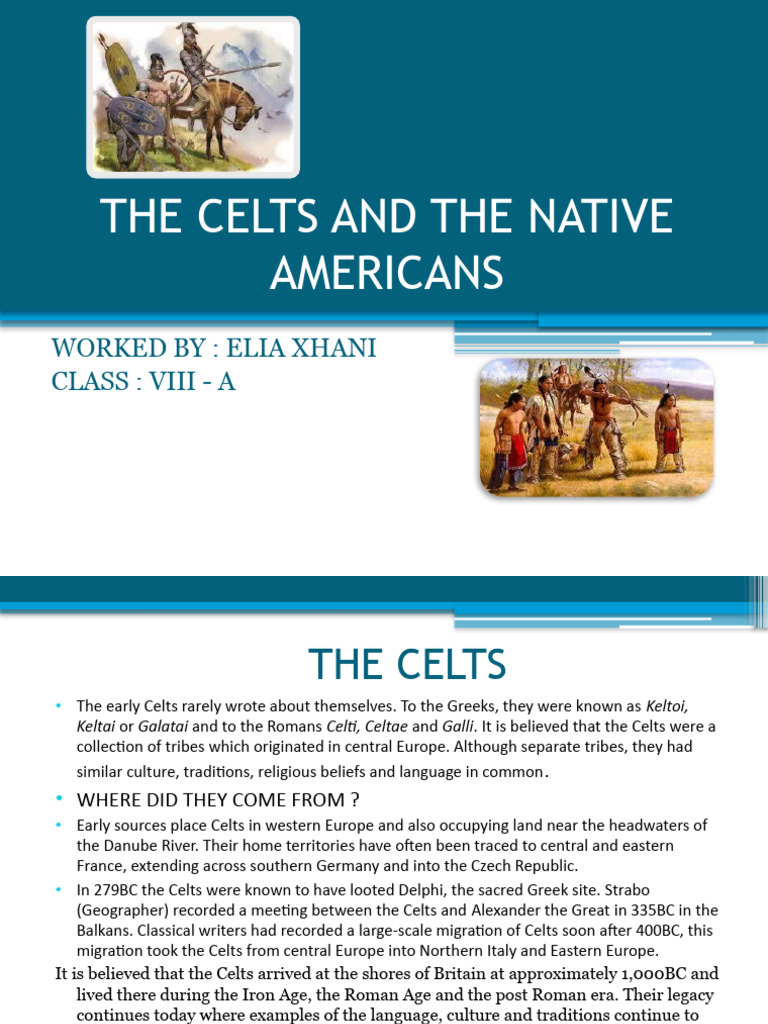 The Celts and The Native Americans | PDF | Celts | Indigenous Peoples ...