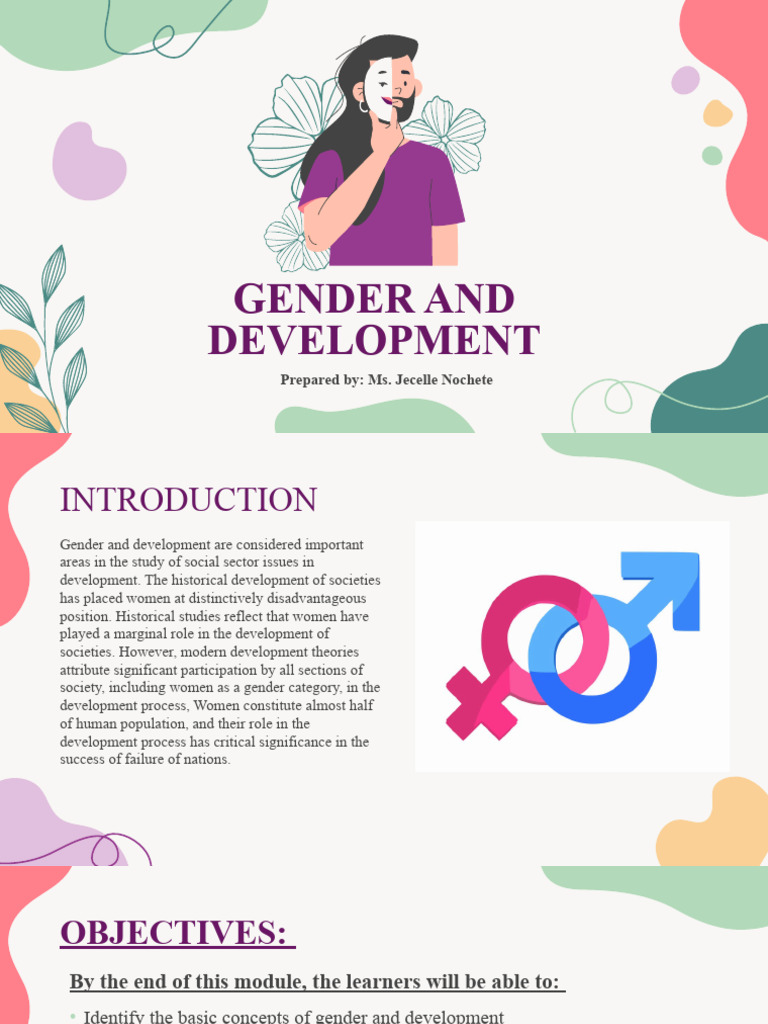 Gender and Development - Done | PDF | Transgender | LGBTQIA+ Studies