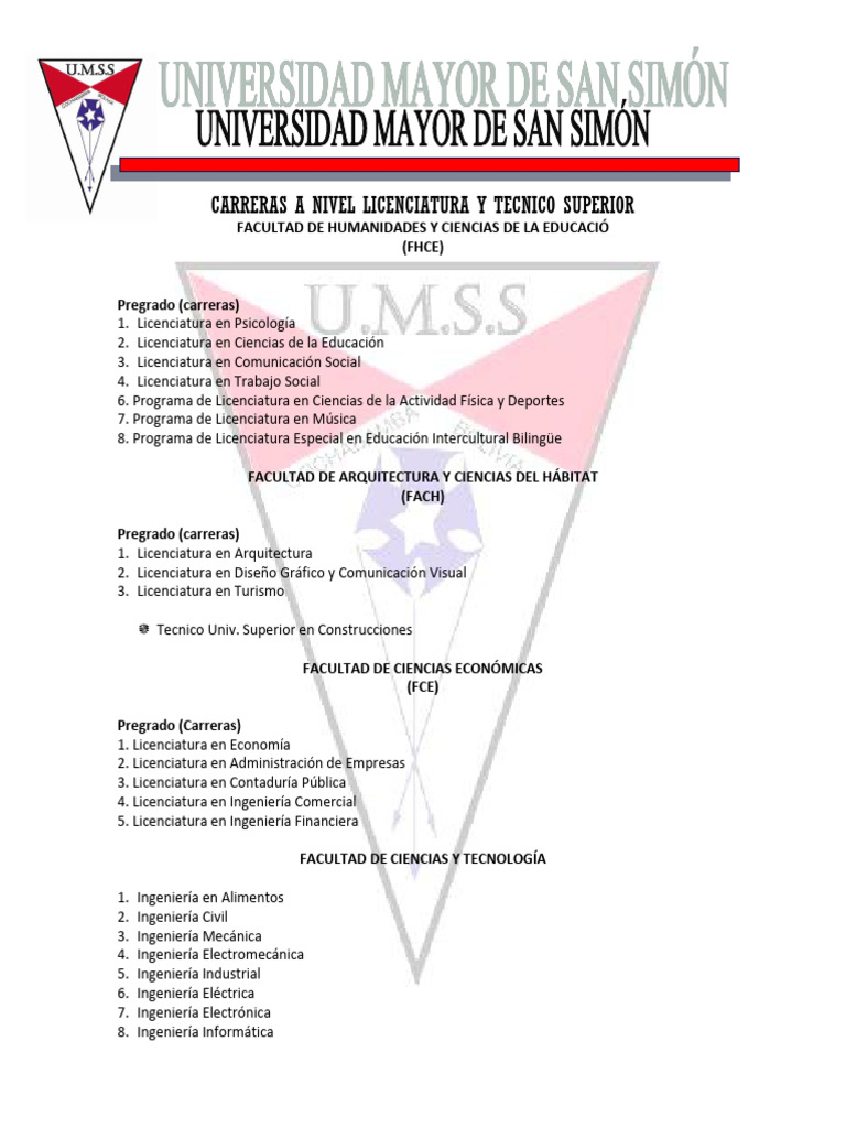 Guia Universitaria UMSS | PDF | Ingeniería | Agronomía