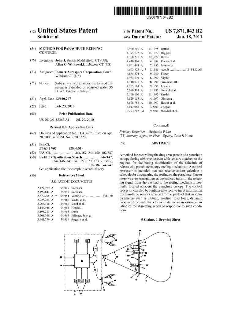 Method For Parachute Reefing Control | PDF | Parachute | Sensor