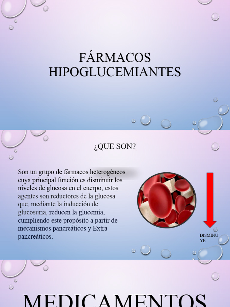 Hipoglucemiantes (1) (1) | PDF | Insulina | Diabetes