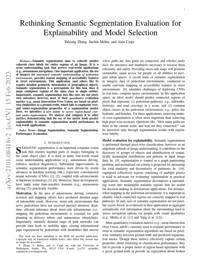 Semantic Segmentation Evaluation Download Free Pdf Image Segmentation Computer Vision