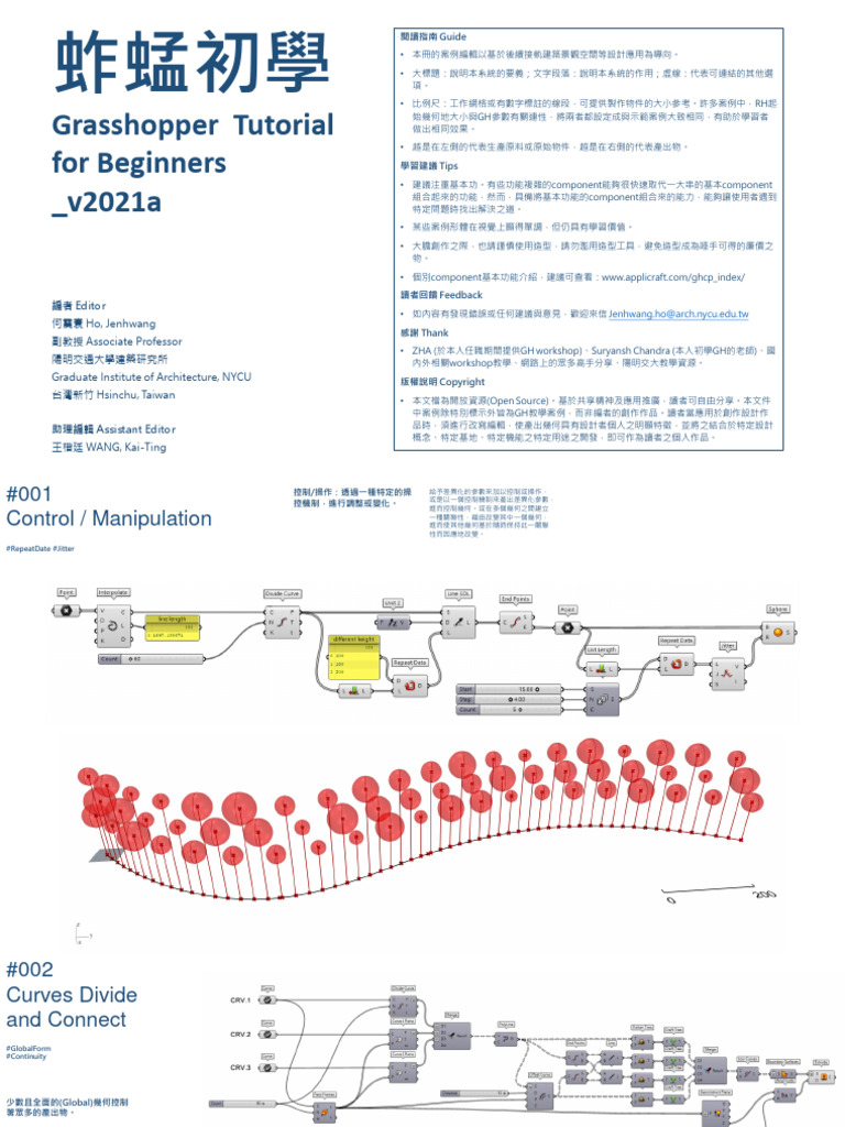 Grasshopper Tutorial for Beginners蚱蜢初學 GIA JH | PDF