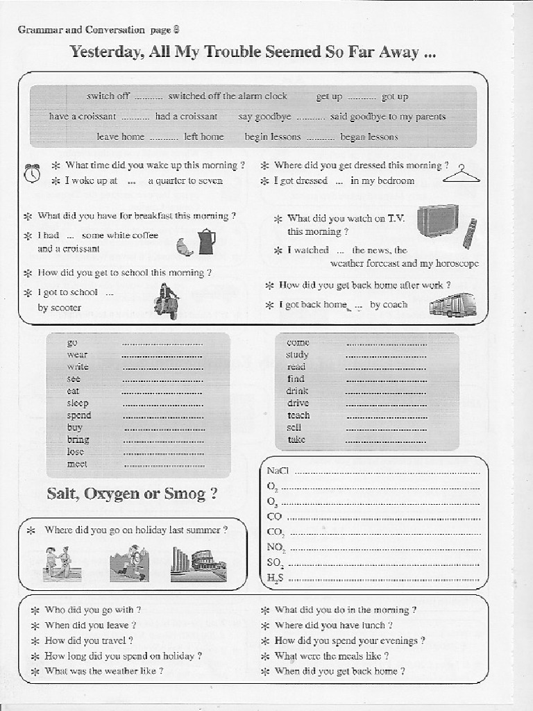 Grammar and Conversation p.8 | PDF