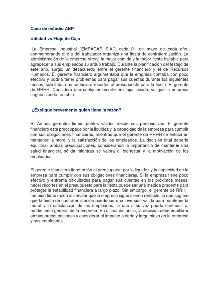 Caso de Estudio ABP | PDF