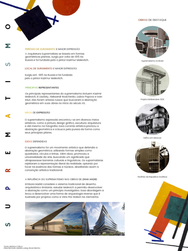 SUPREMATISMO | PDF | Arte abstrata | Movimentos