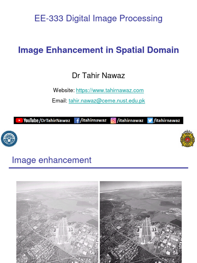 4 Lecture DIP Image Enhancement Spatial P1 DrTahirNawaz | PDF | Digital Signal Processing ...