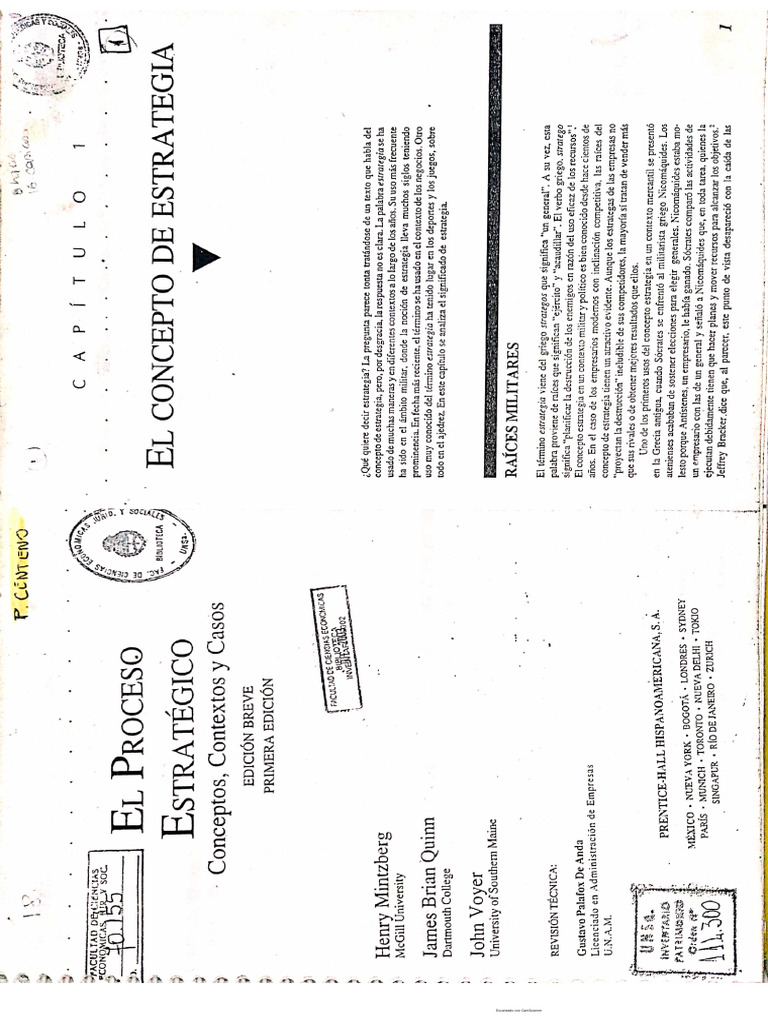 Cartilla Intro a La Admi Estrategica Parte I | PDF