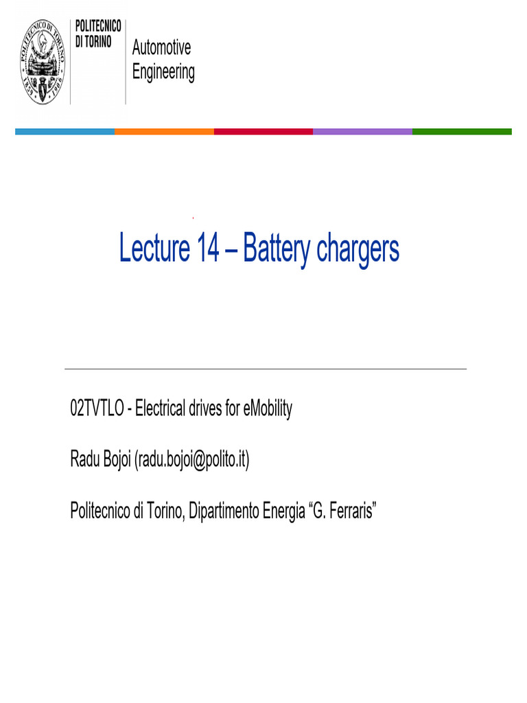 Lecture14 | PDF | Battery Charger | Power Electronics