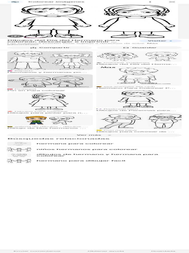 Hermanos y Hermanas para Coloriar - Buscar Con Google 2 | PDF