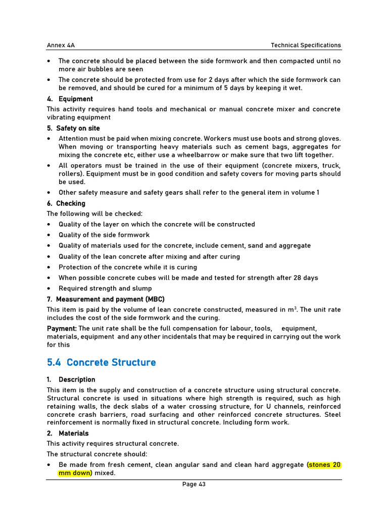 Specification 2 | PDF | Concrete | Construction Aggregate