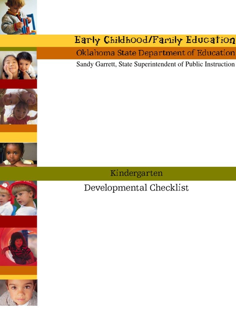 Developmental Checklist: Sandy Garrett, State Superintendent of Public ...