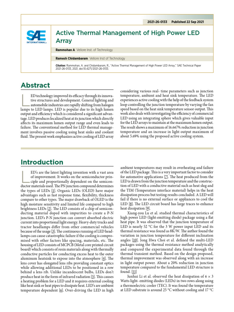 LED Thermal Management Guide | PDF | Light Emitting Diode | Electrical ...
