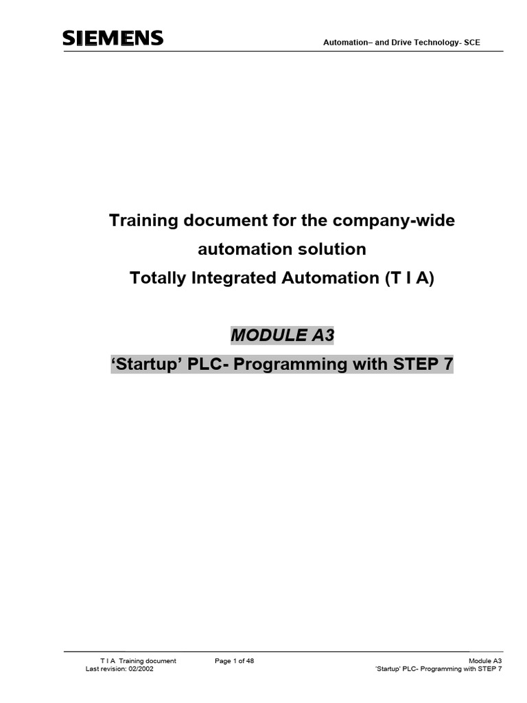 A03 Startup | Download Free PDF | Programmable Logic Controller | Programming