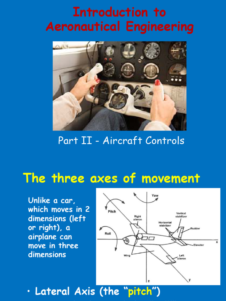 Intro Aero Eng 22-3 C CNTRL | PDF | Flight Control Surfaces | Aviation