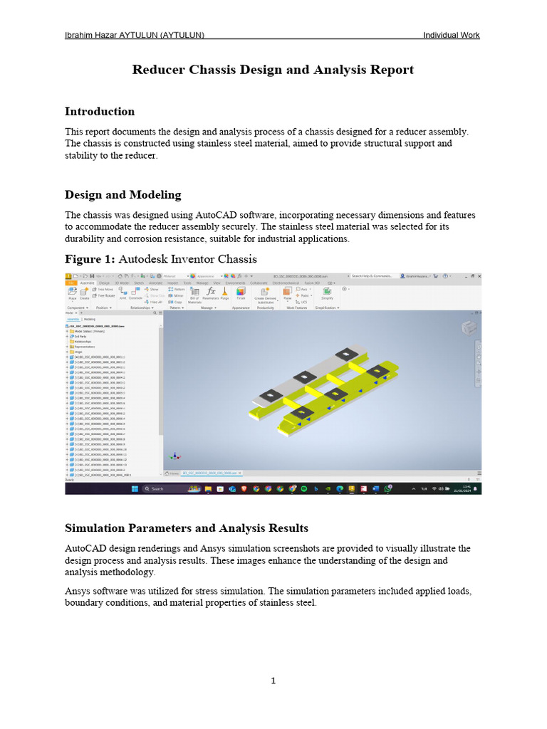 Reducer Chassis Design & Analysis | PDF | Simulation | Stainless Steel