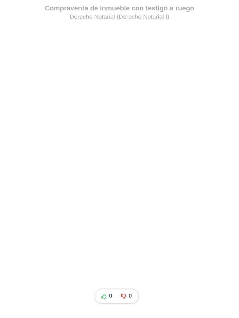Compraventa Con Testigo A Ruego | PDF | Ley común