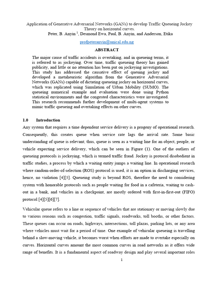 Traffic Queueing Jockey Simulation Dictation Model On Horizontal Curves ... Traffic Queueing Jockey Simulation Dictation Model On Horizontal Curves ...