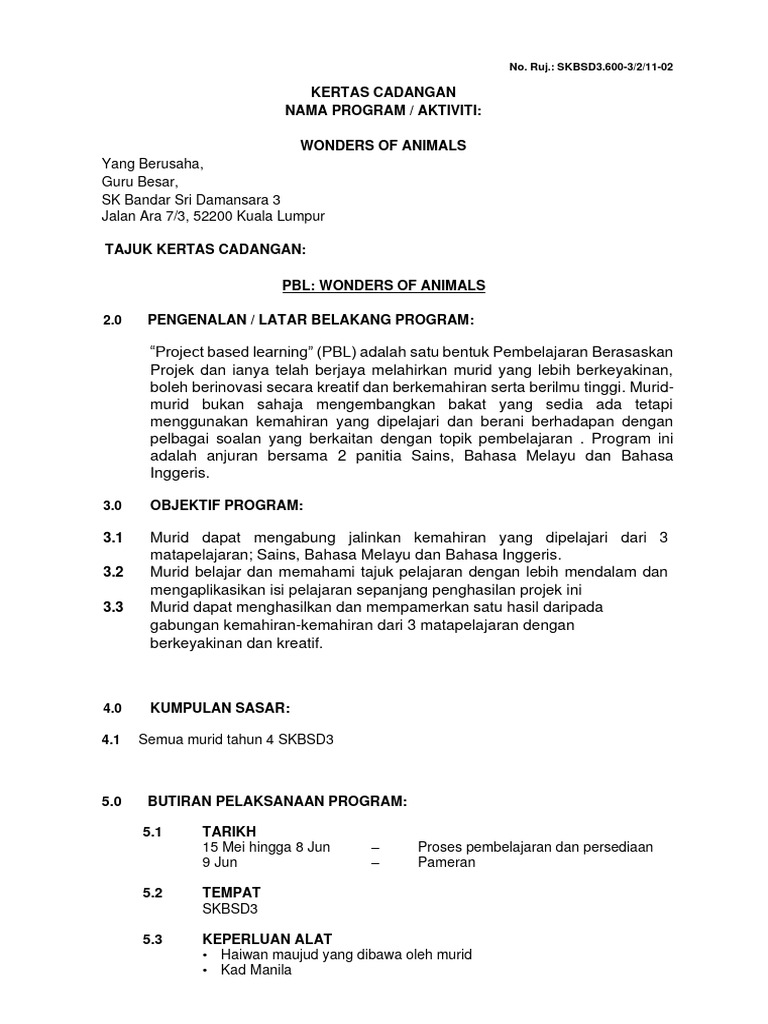 Mini PBL Animal | PDF