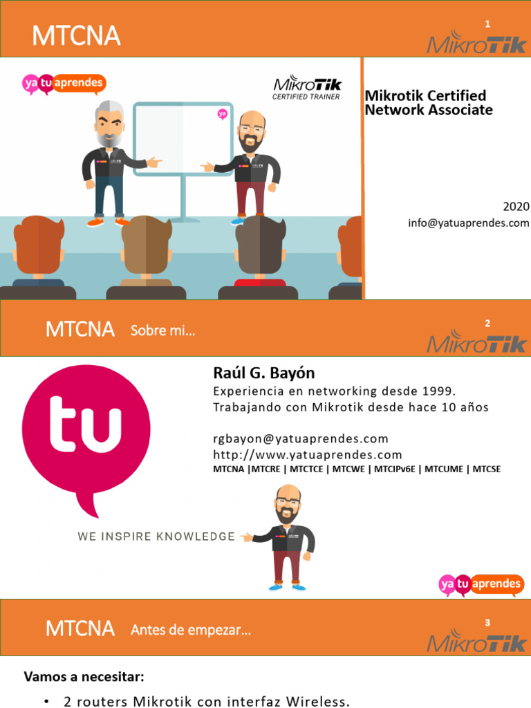 MTCNA Tema1 | PDF | Enrutador (Computación) | Interfaz de línea de comando