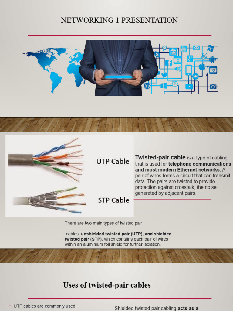 NETWORKING Presentation | PDF | Optical Fiber | Coaxial Cable