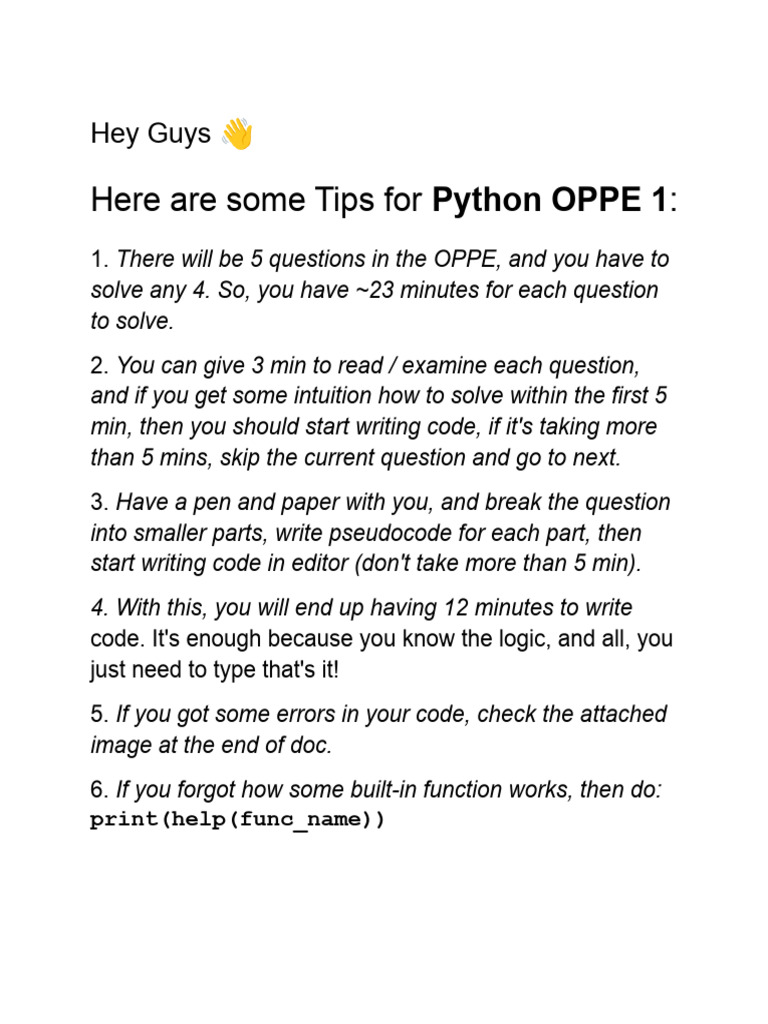 Python Oppe 1 Tips Pdf 3334