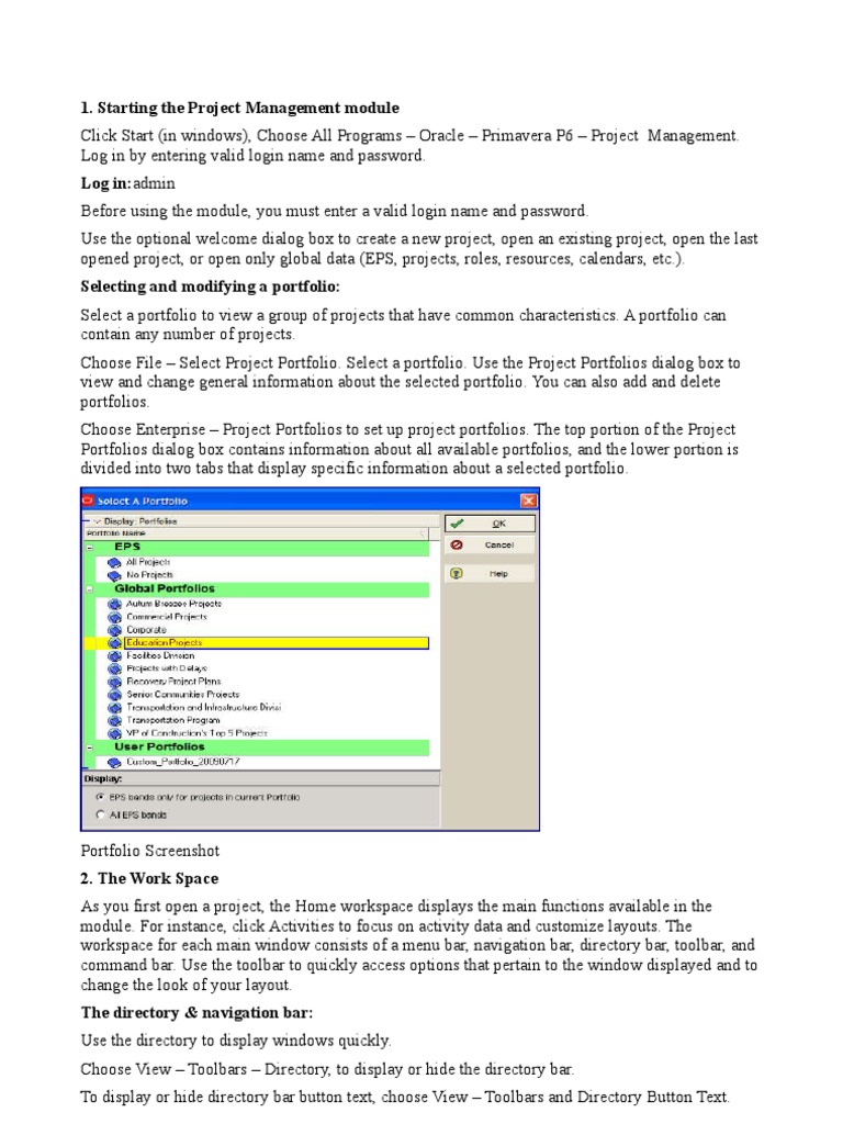An Introduction to the Main Features and Functions of Oracle Primavera ...