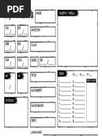 Shadowdark Fillable Character Sheet PDF | PDF
