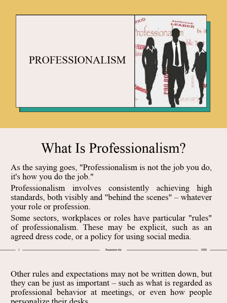 Professionalism | PDF | Knowledge | Emotions