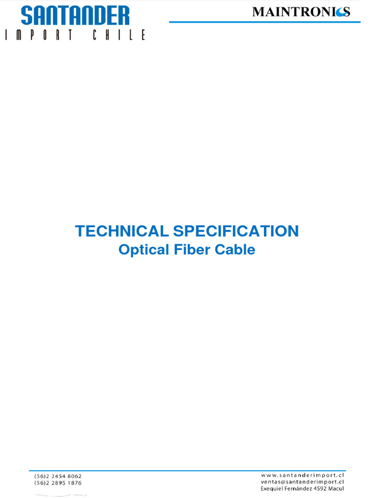 Fichas Técnicas 6 - 12 - 24 - 48 - 96-SM - OM1 - OM3 - OM4 - MAINTRONICS | PDF | Optical Fiber ...
