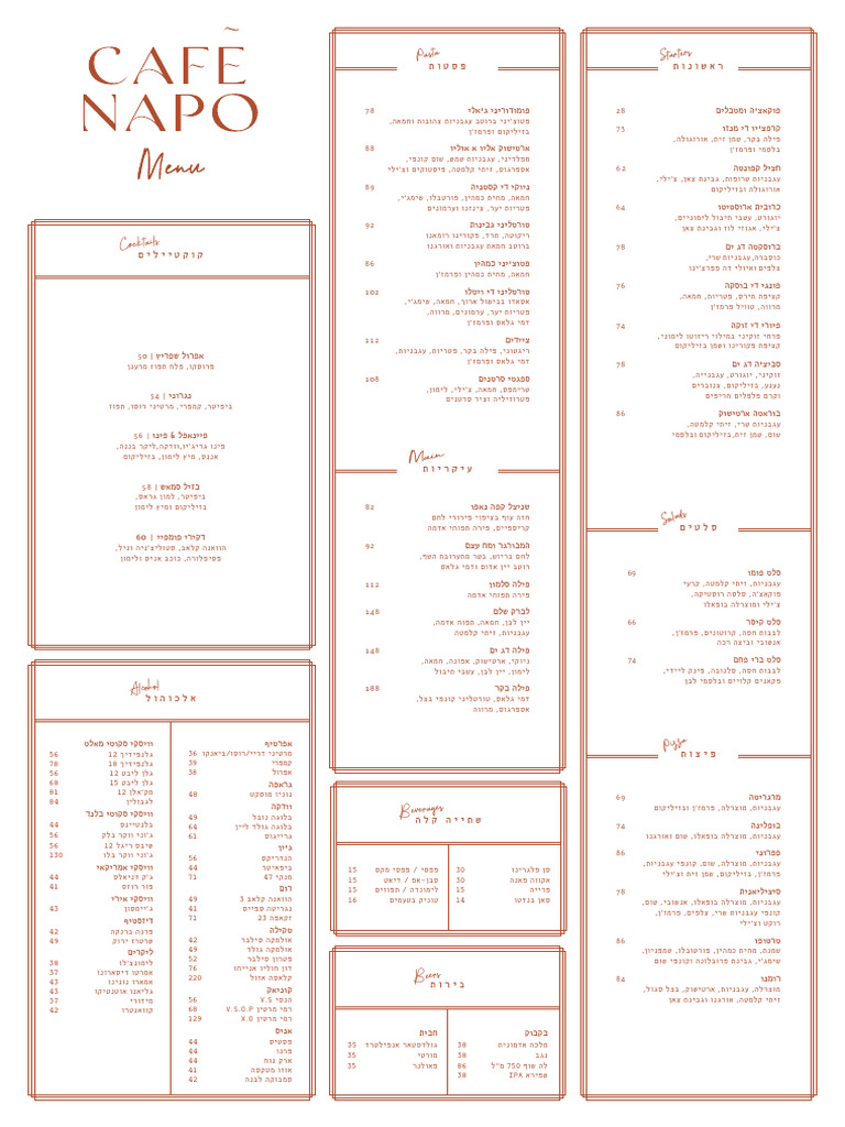 Cafe Napo Menu Temporary Web 05 | PDF