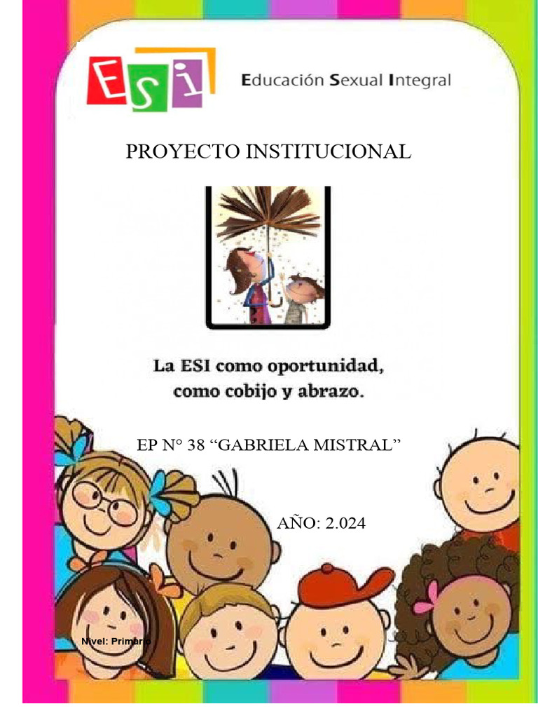 Proyecto Esi 2024 | PDF | Educación sexual | Adultos