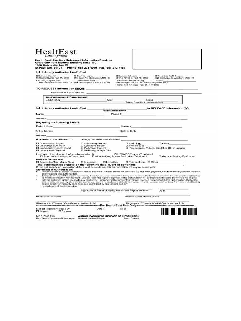 Blank Printable Hospital Discharge Forms - 254943.png | PDF