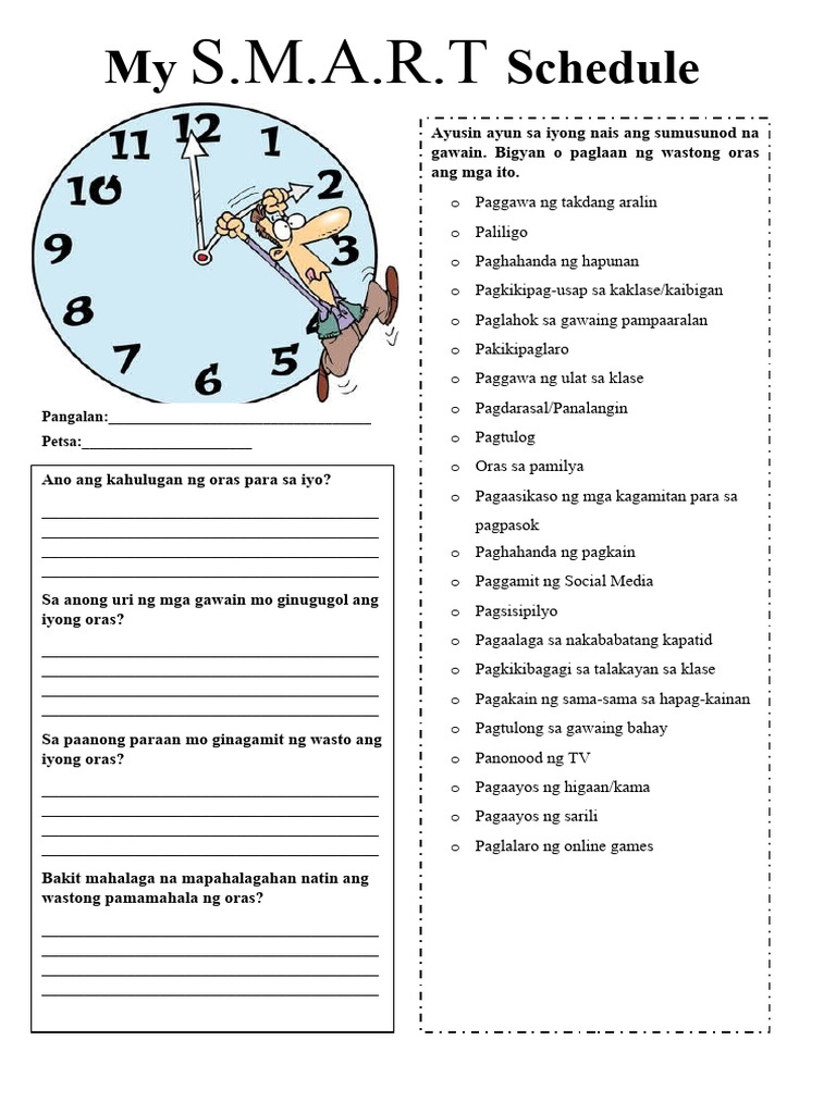 My Smart Schedule | PDF