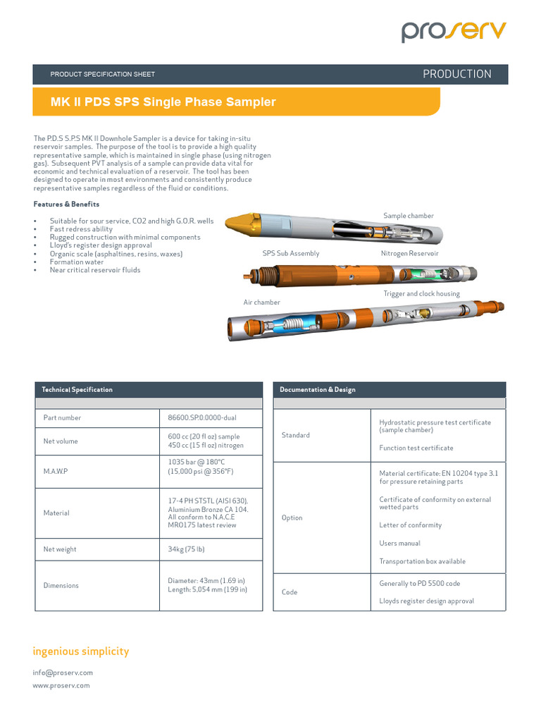 MK II PDS SPS Single Phase Sampler Rev001 | PDF