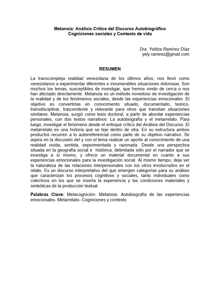 Resumen Analisis Critico | PDF | Aprendizaje | Experiencia